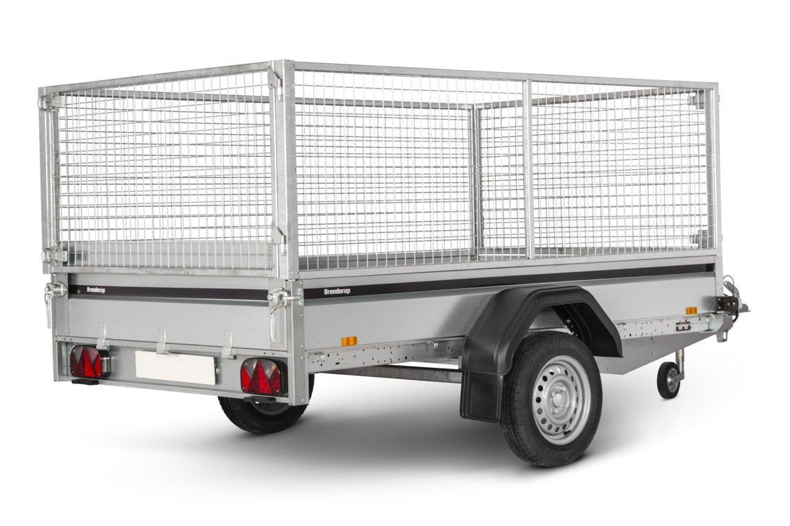 Plateau basculant 2.60 m x 1.53 m / 750 kg brenderup avec réhausse ...